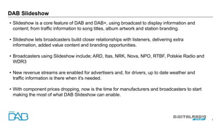 DAB slideshow status and examples | PPTX