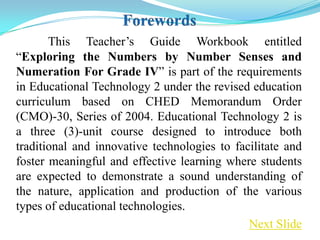 Slide Show Exploring The Numbers By Number Senses And Numeration | PPTX
