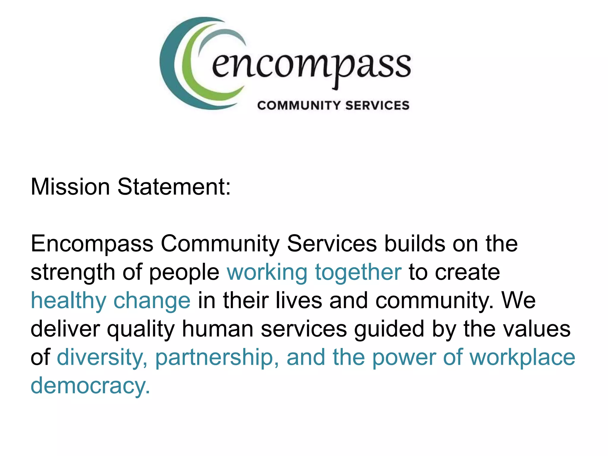 Encompass Community Services Career Page Slideshow | PPTX