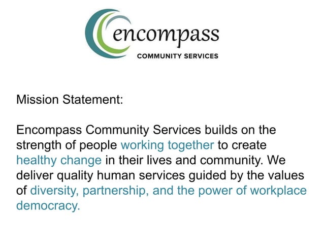 Encompass Community Services Career Page Slideshow | PPT