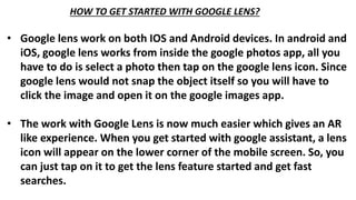 What Is Google Lens? | PPTX