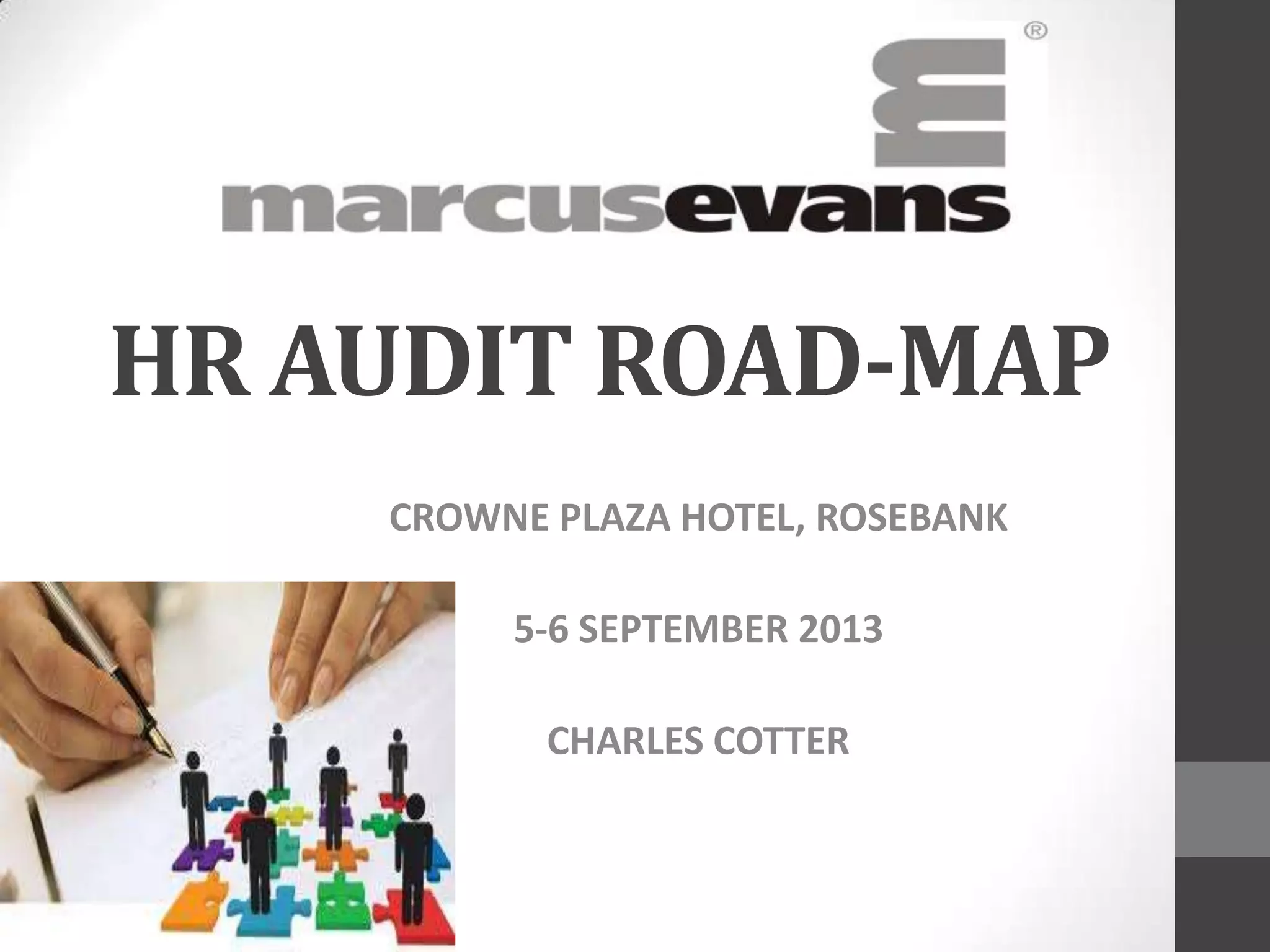 HRM Audit Road-map_5 6 September 2013 | PPT