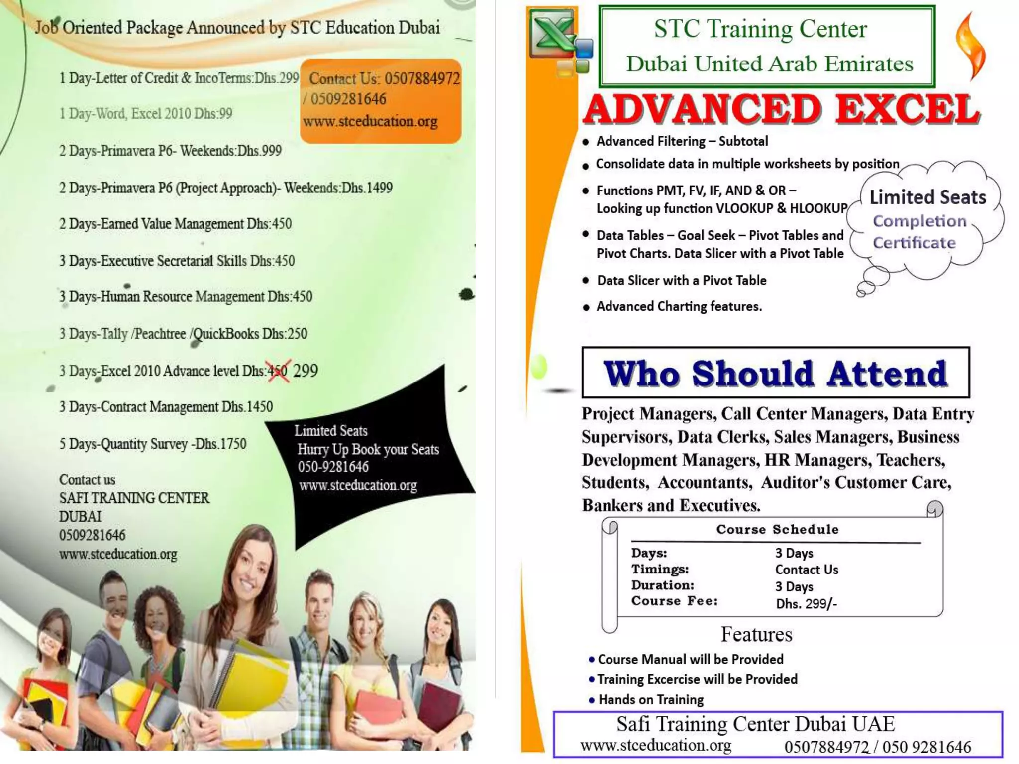 job oriented package announced by stc education dubai | PPSX