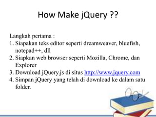 Tutorial Membuat Hello World dengan jQuery | PPT