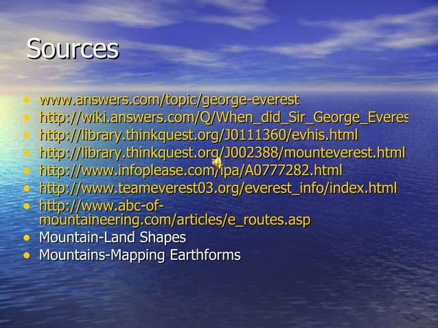 Mt Everest Slideshow | PPT