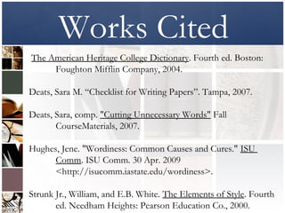 ENC1102 Project: Wordiness | PPT