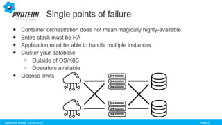 Proteon - DevOps Live 2019 - OpenShift Pitfalls | PPT