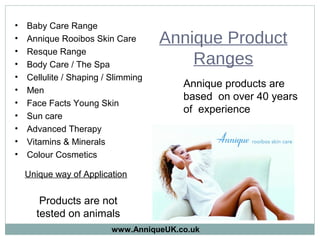 Annique Rooibos Products | PPT