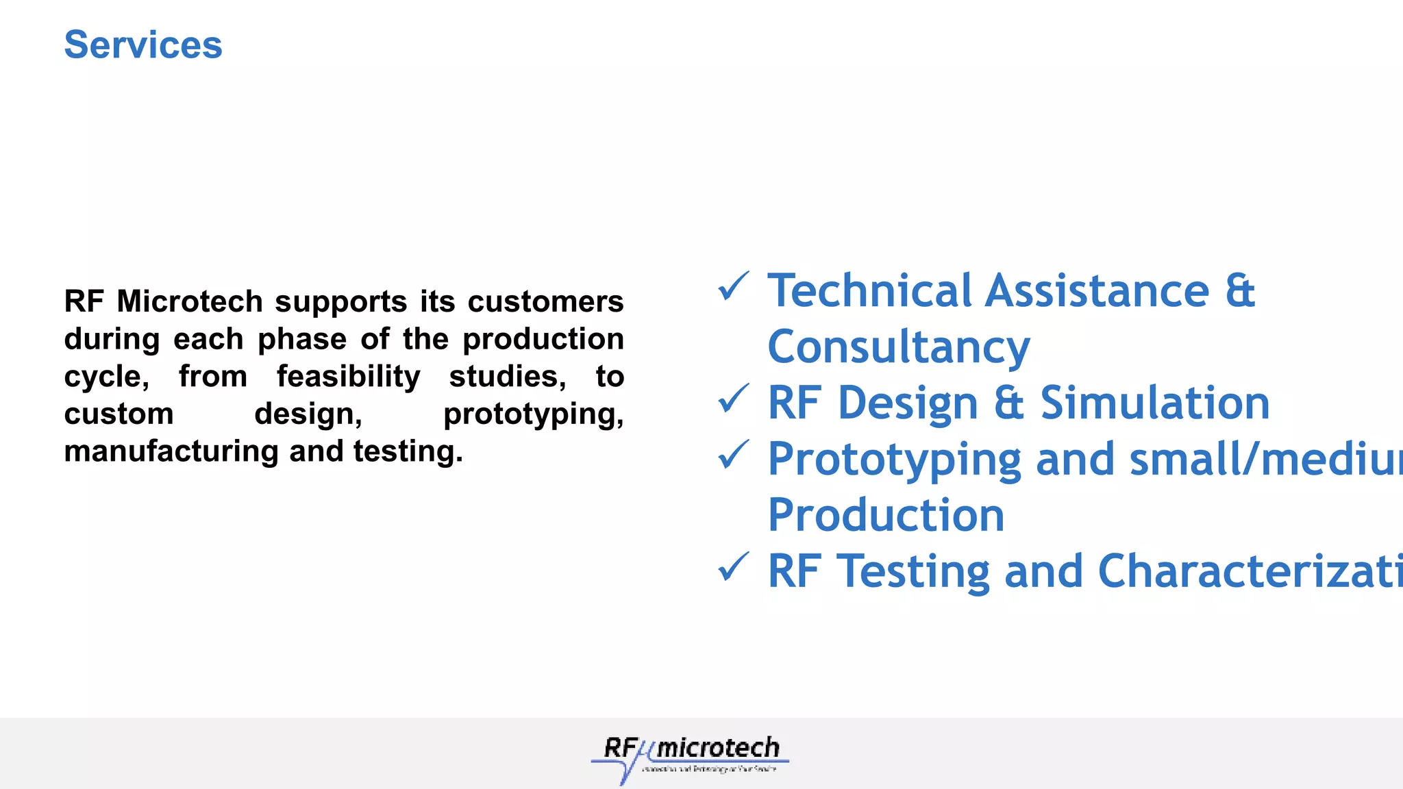 RF Microtech Company Profile | PPT