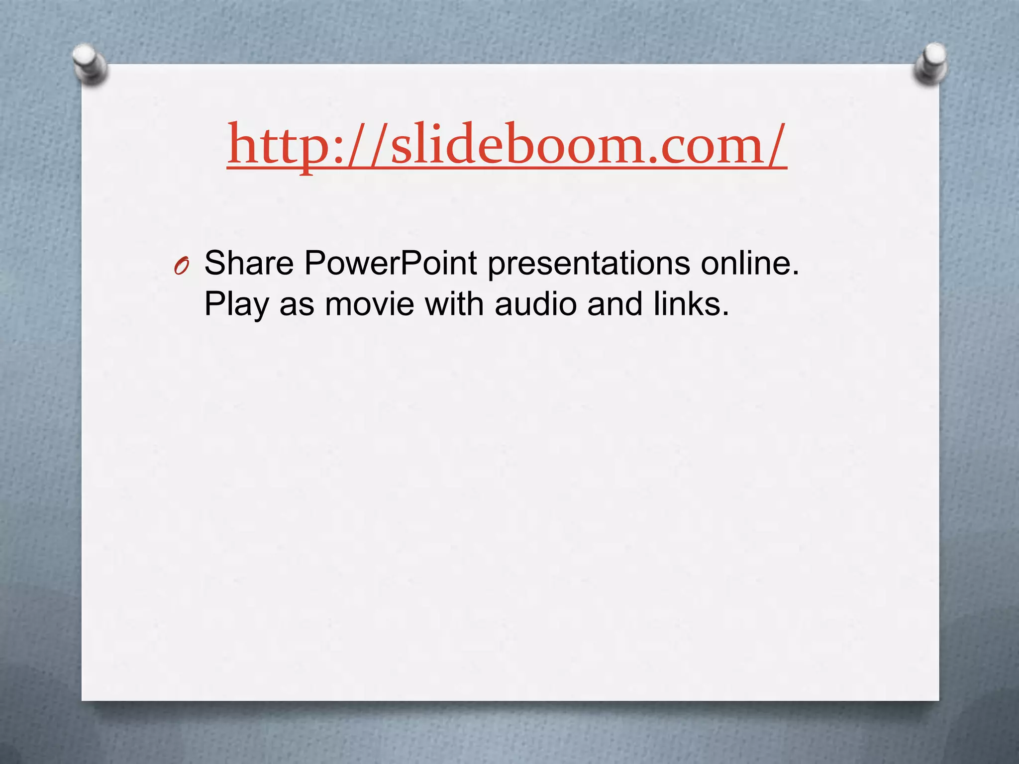 Slideshow tools | PPTX