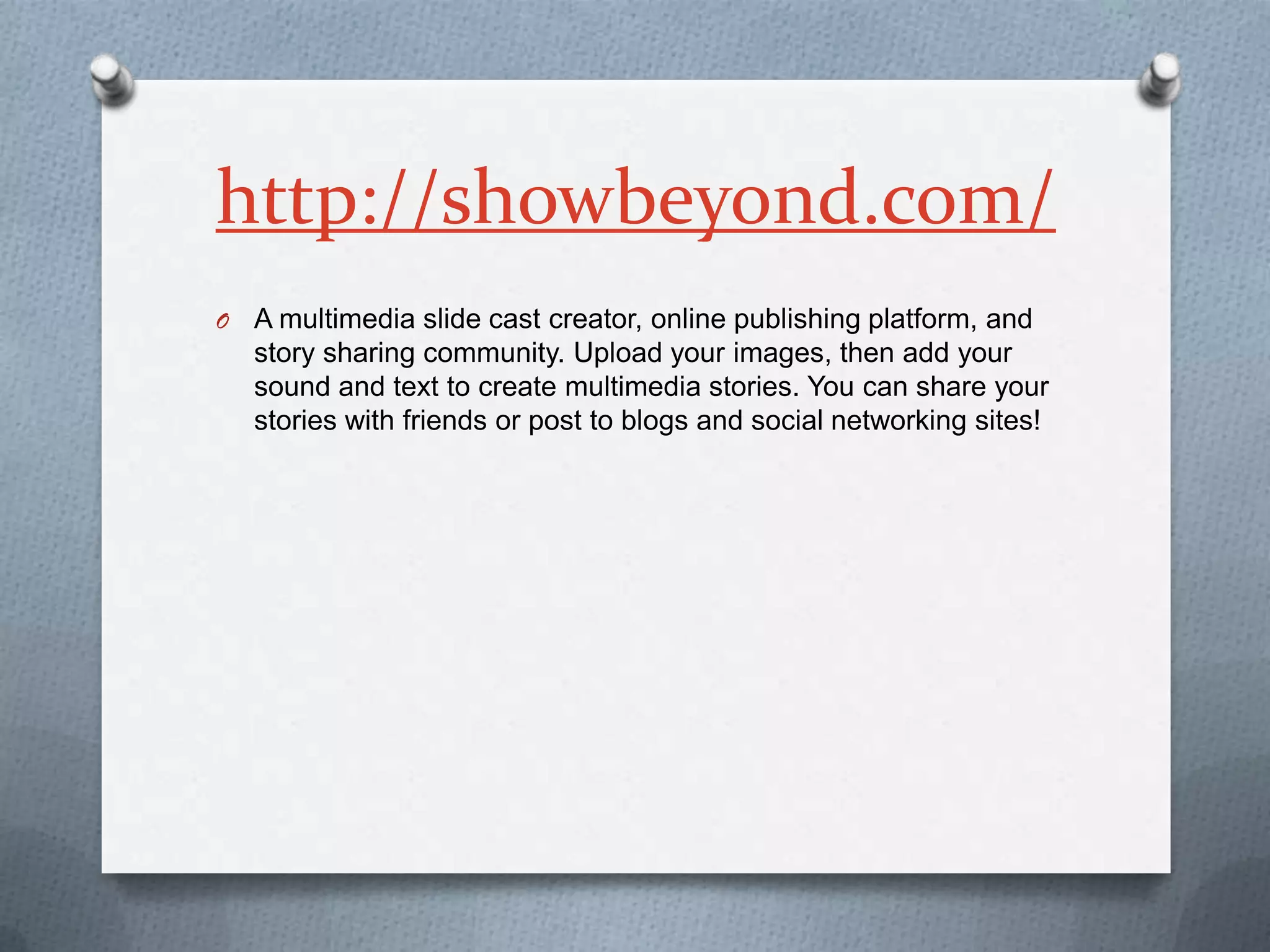 Slideshow tools | PPTX