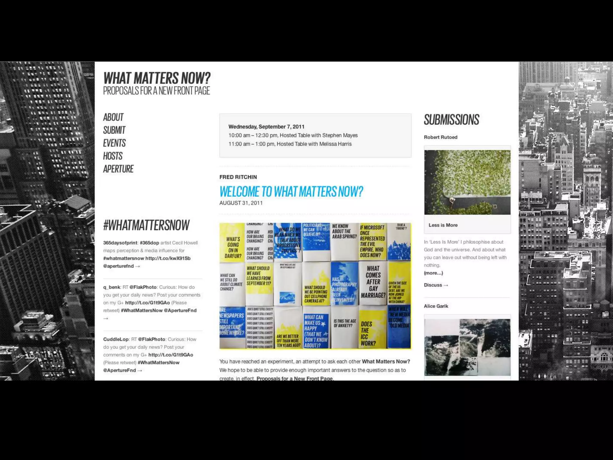 What Matters Now? Slideshow | PPT