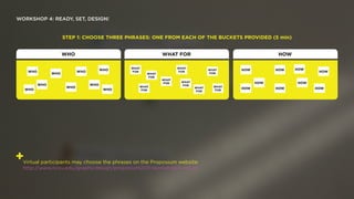 Workshop 4: ready, set, design! | PPT