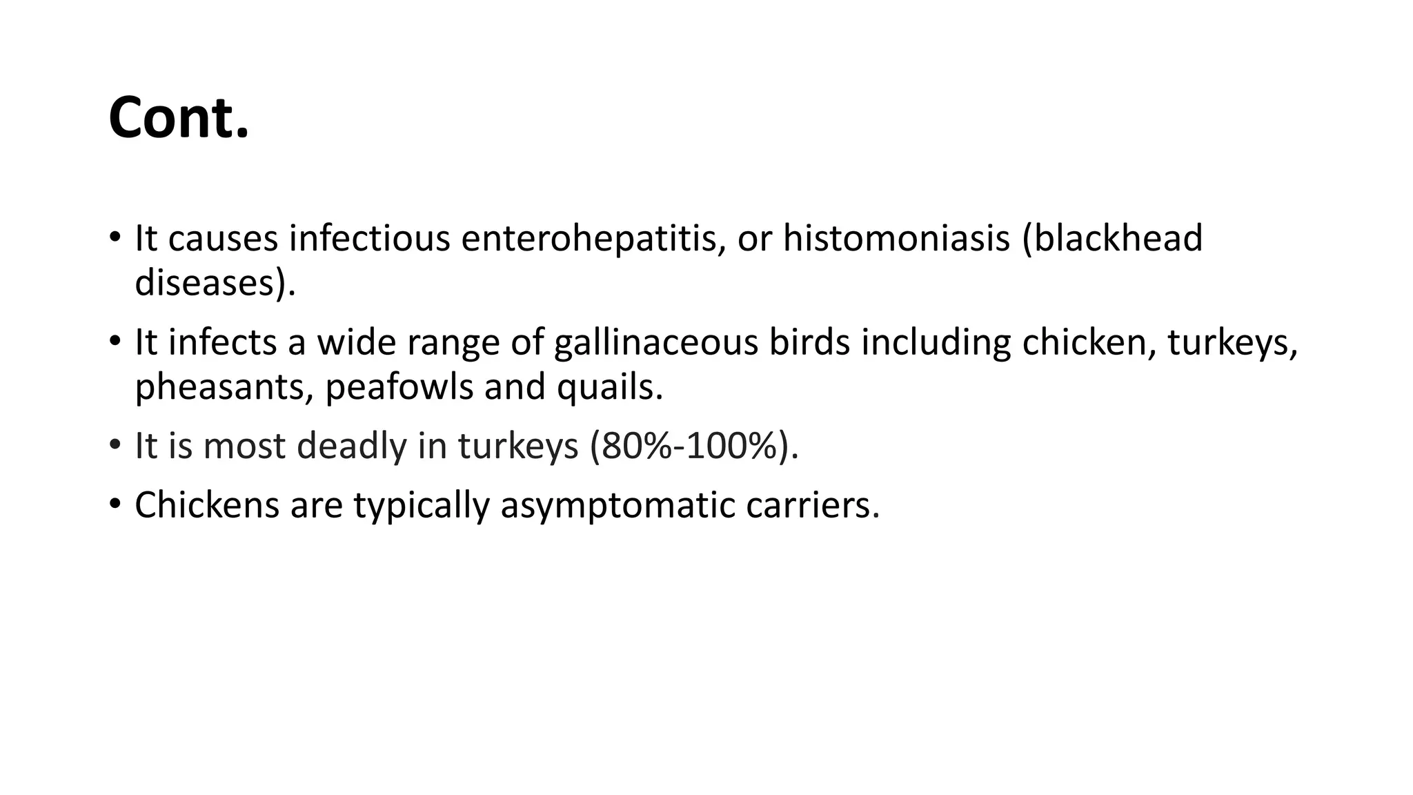 Histomonas meleagridis | PPTX