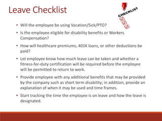 HR Webinar: HR Professional’s Role in Managing Leave of Absence | PPTX | Lung and Respiratory ...
