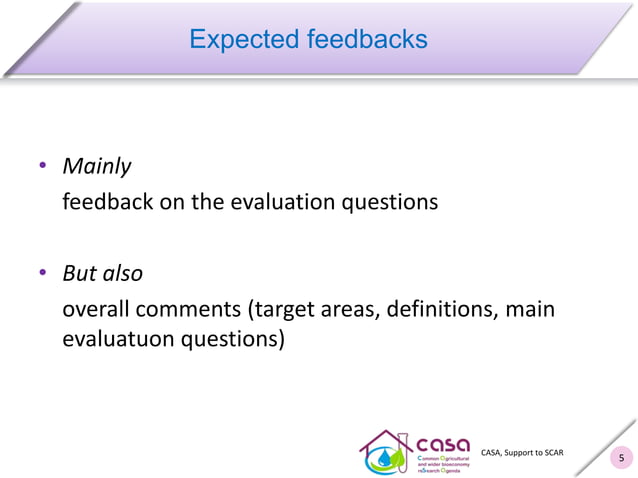 Standing Ccommitte Agricultural Research impact assessment framework | PPT