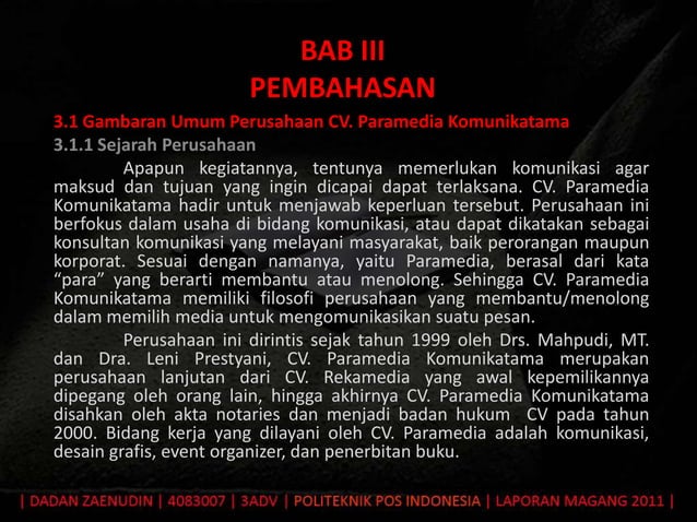 Slide sidang pkl (70% beres) | PPTX