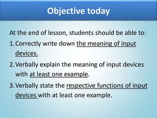 Slides input devices | PPTX