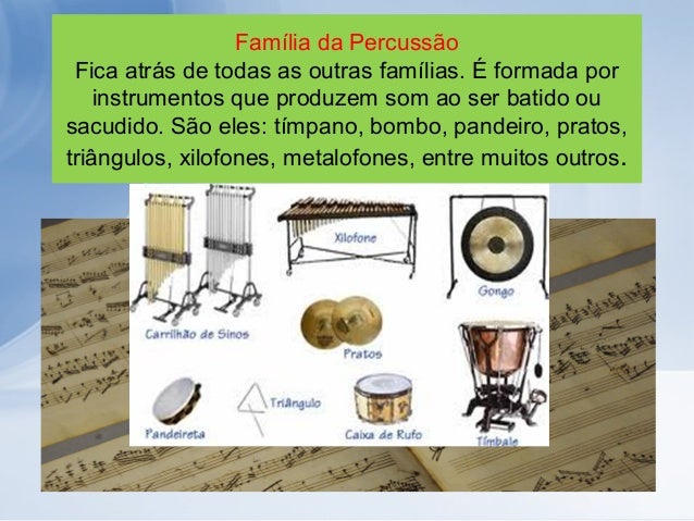 Slides instrumentos de orquestra