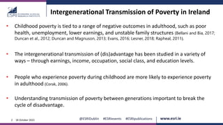 Intergenerational poverty in Ireland | PPTX