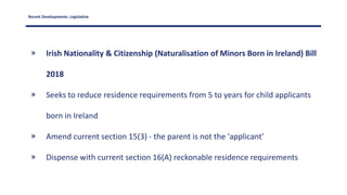 Irish citizenship an overview of recent developments | PDF