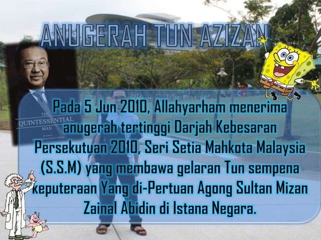VIVA PBS SEJARAH STPM 2014 "Tun Azizan Zainul Abidin" | PPTX