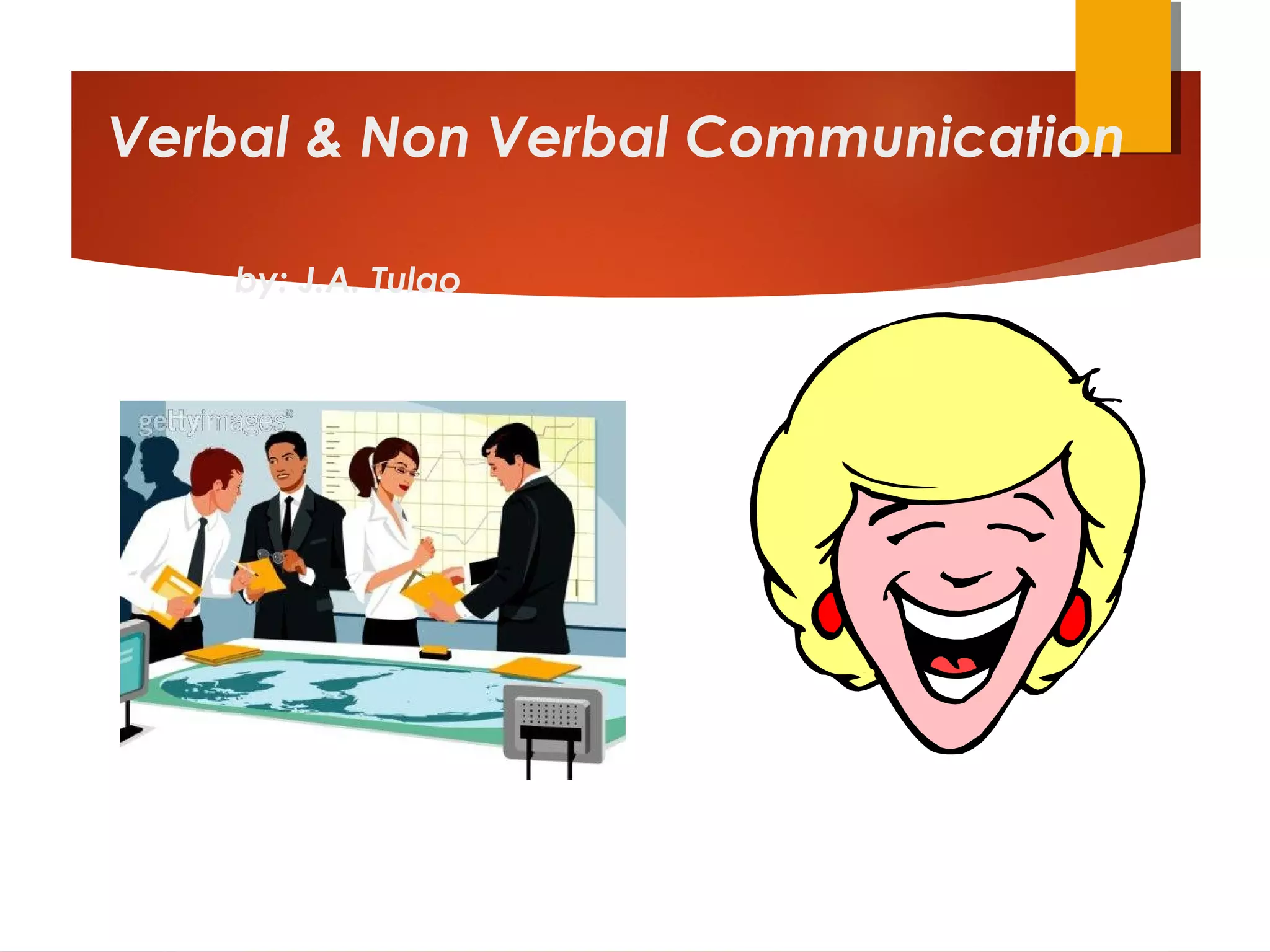 Verbal and Nonverbal Communication | PPT