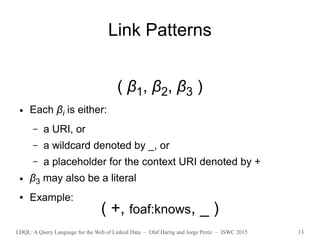 LDQL: A Query Language for the Web of Linked Data | PPT