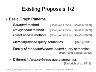 LDQL: A Query Language for the Web of Linked Data | PPT