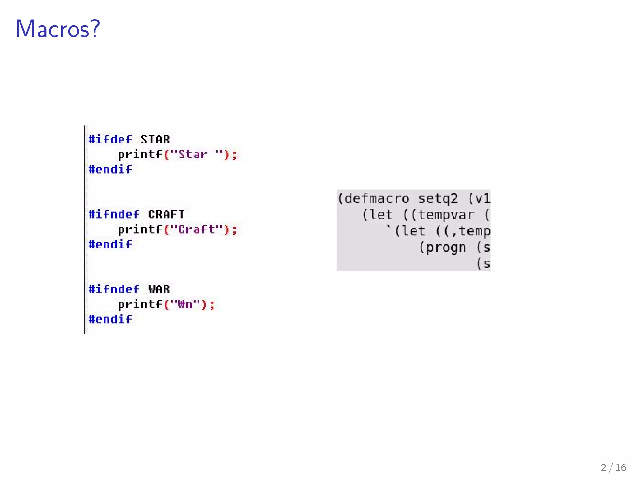 Modular Macros for OCaml | PDF