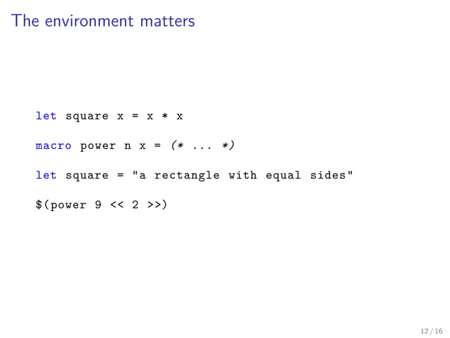 Modular Macros for OCaml | PDF