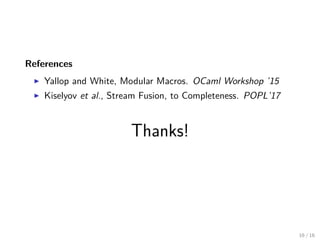 Modular Macros for OCaml | PDF