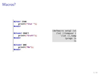 Modular Macros for OCaml | PDF