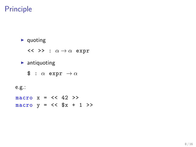 Modular Macros for OCaml | PDF