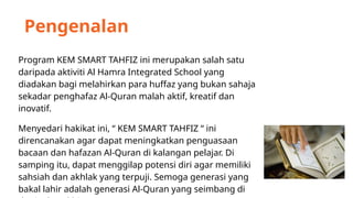 SLIDE SMART TAHFIZ al hamra integrated school | PPTX
