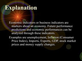Monetary policy & Economic Indicators | PPT
