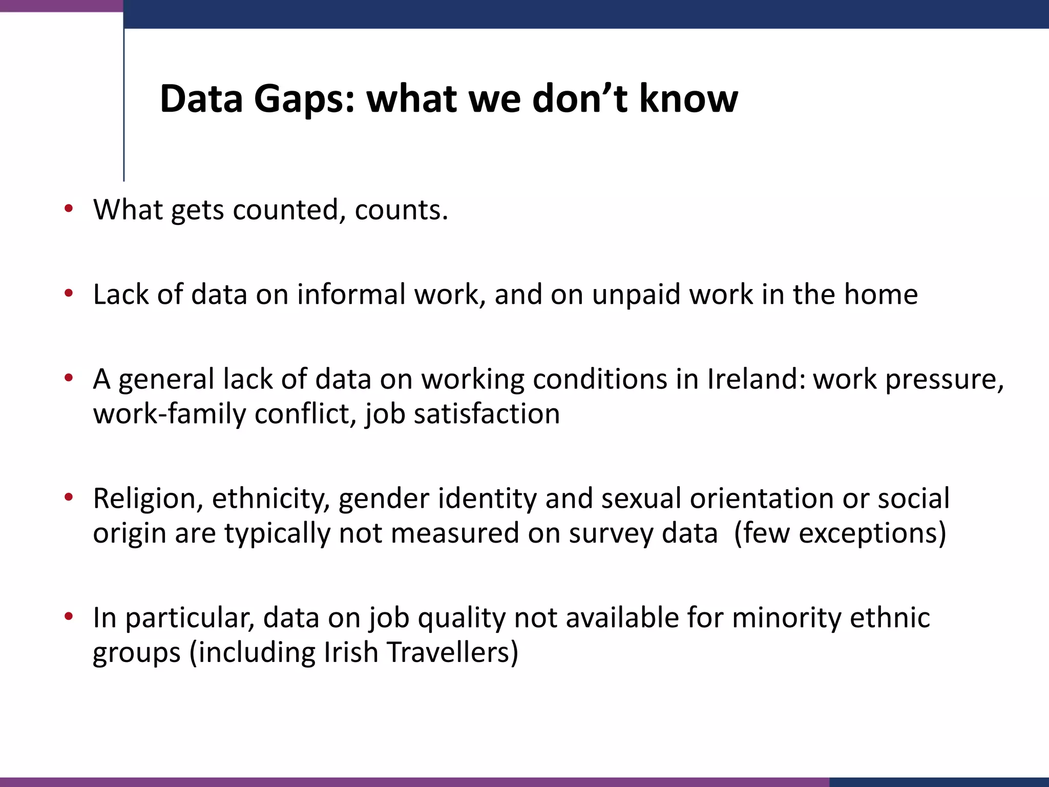 Monitoring decent work in Ireland | PPT