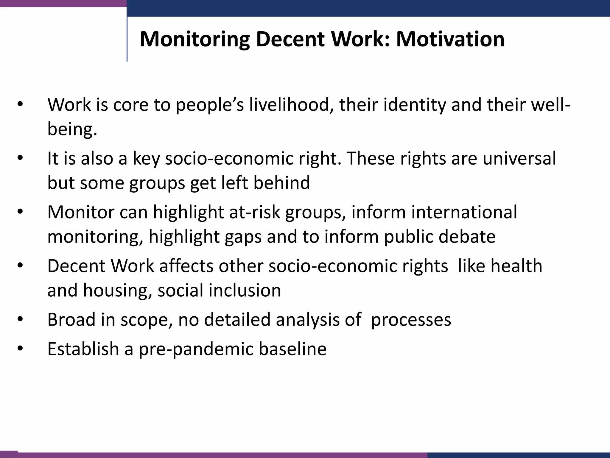 Monitoring decent work in Ireland | PPT
