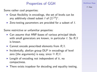 [Slides] Multilinear maps - Florian Hess (2013) | PDF