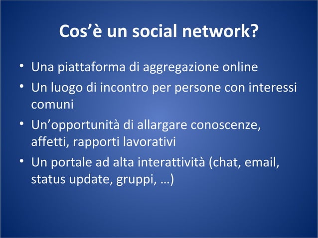 Slide Social Network | PPT