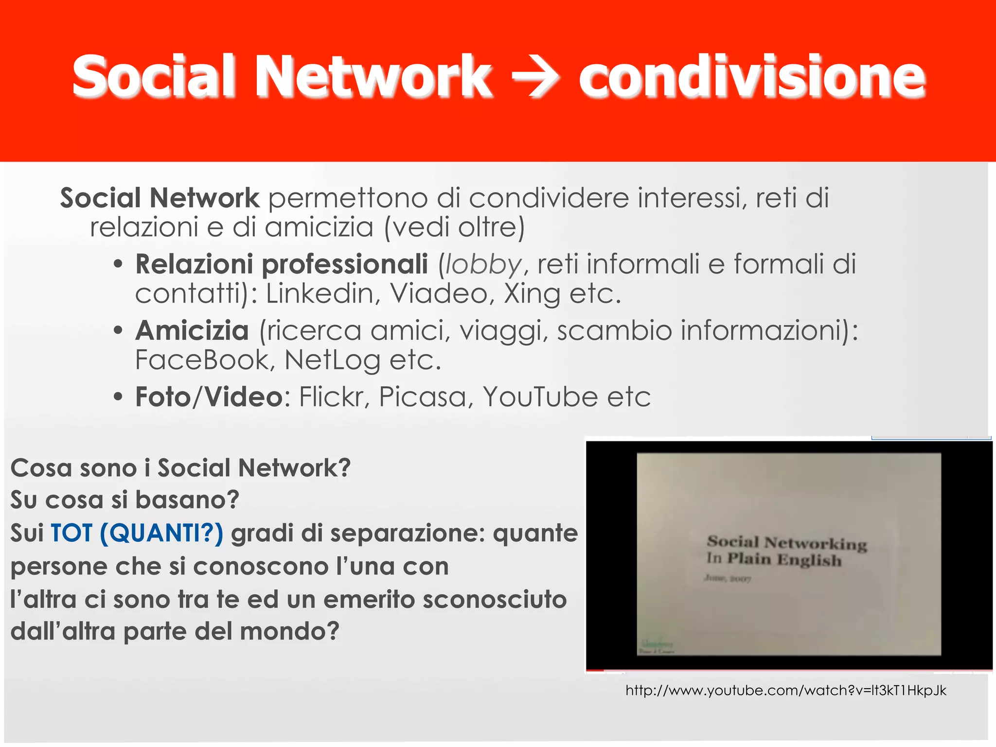 Slide social network nastro rosso | PDF