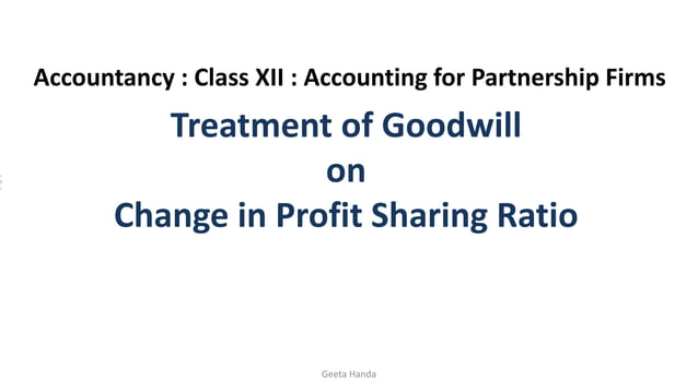 Slides of adjustment entry for goodwill | PPT