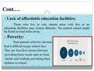 Slides of illiteracy | PPTX