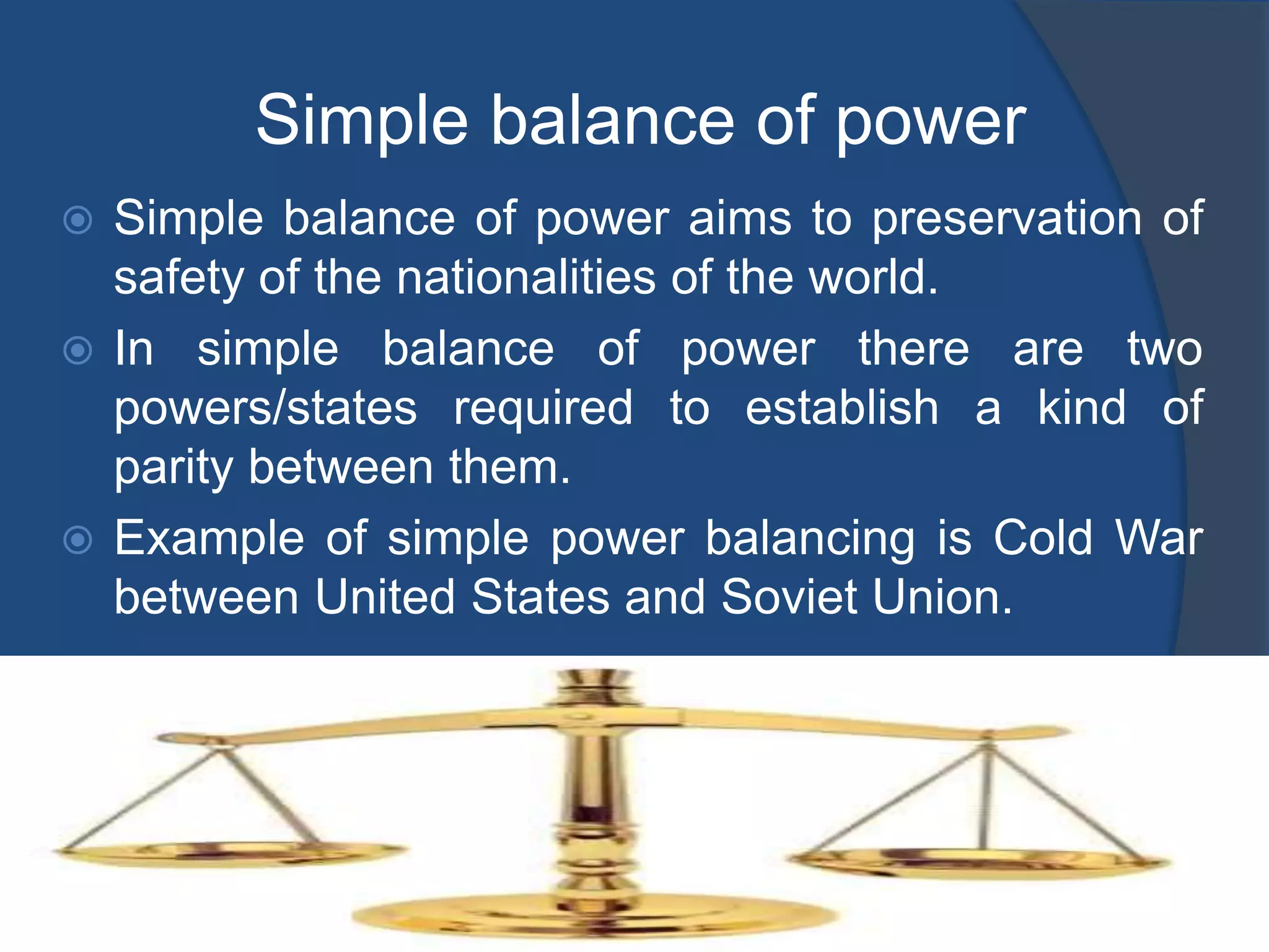 Types of Balance of Power | PPTX