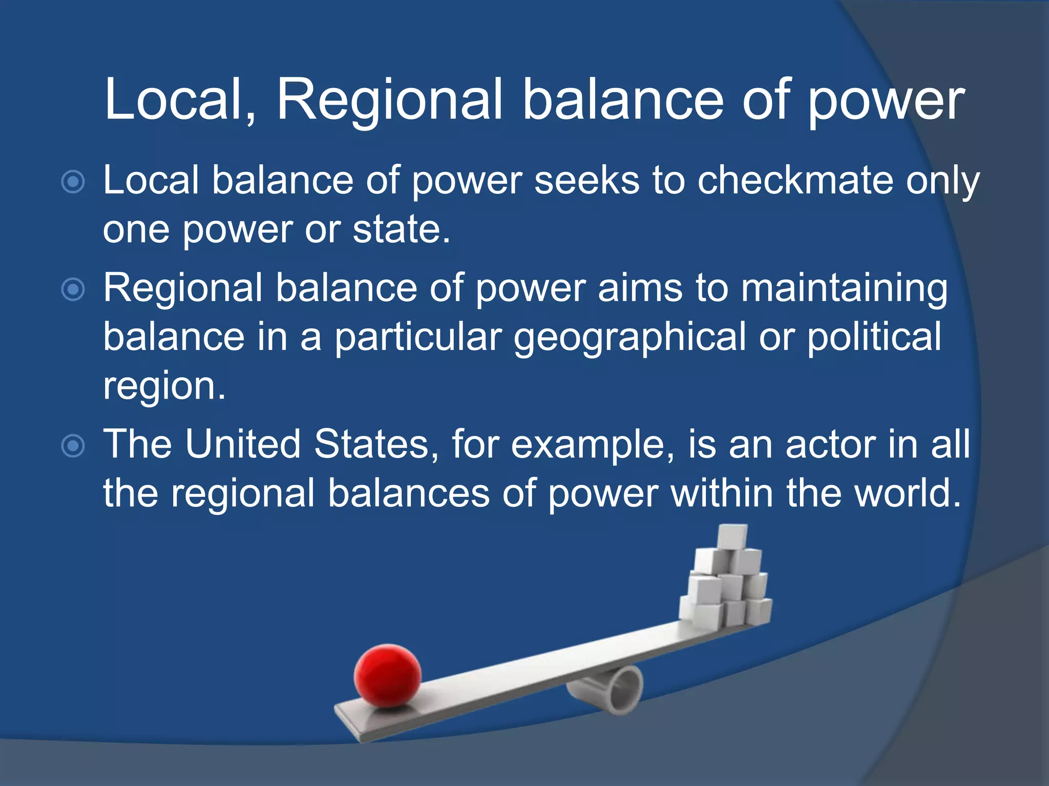Types of Balance of Power | PPTX
