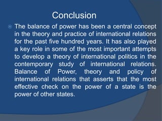 Types of Balance of Power | PPTX