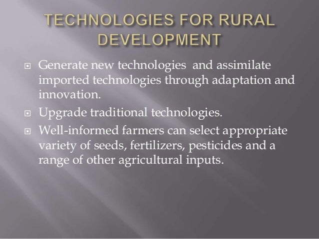Slides of rural technology