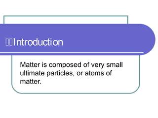 Slides on atoms and atomic structure | PPT