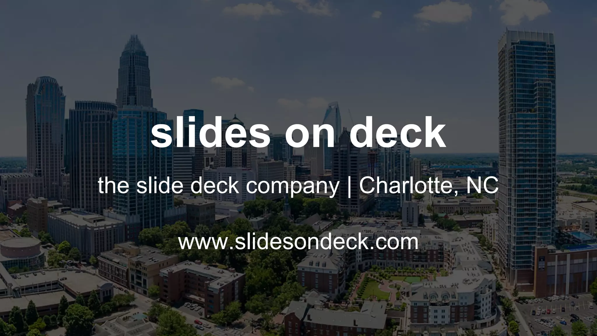 slides on deck intro | PDF