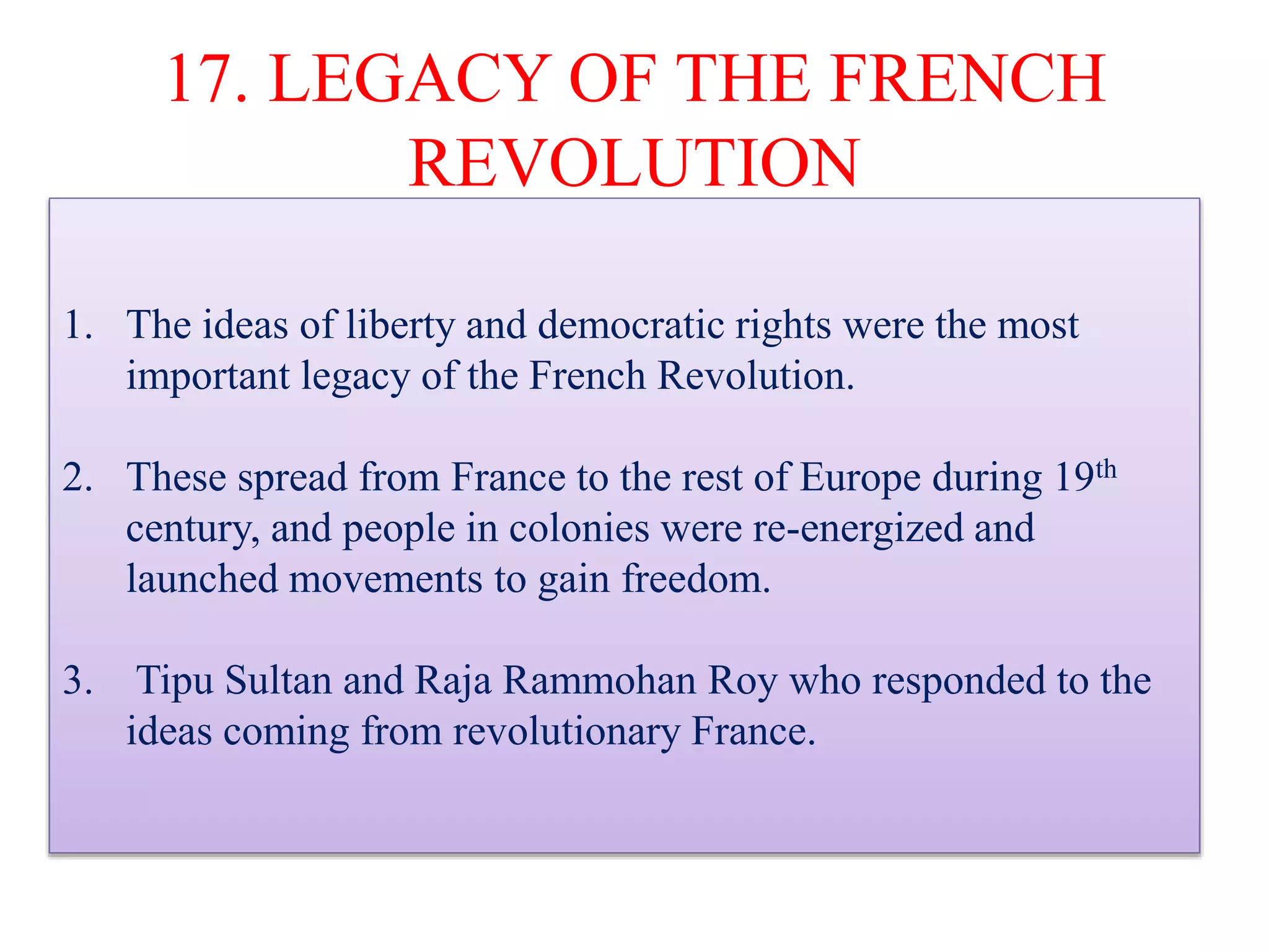 Slides on The French revolution | PPTX